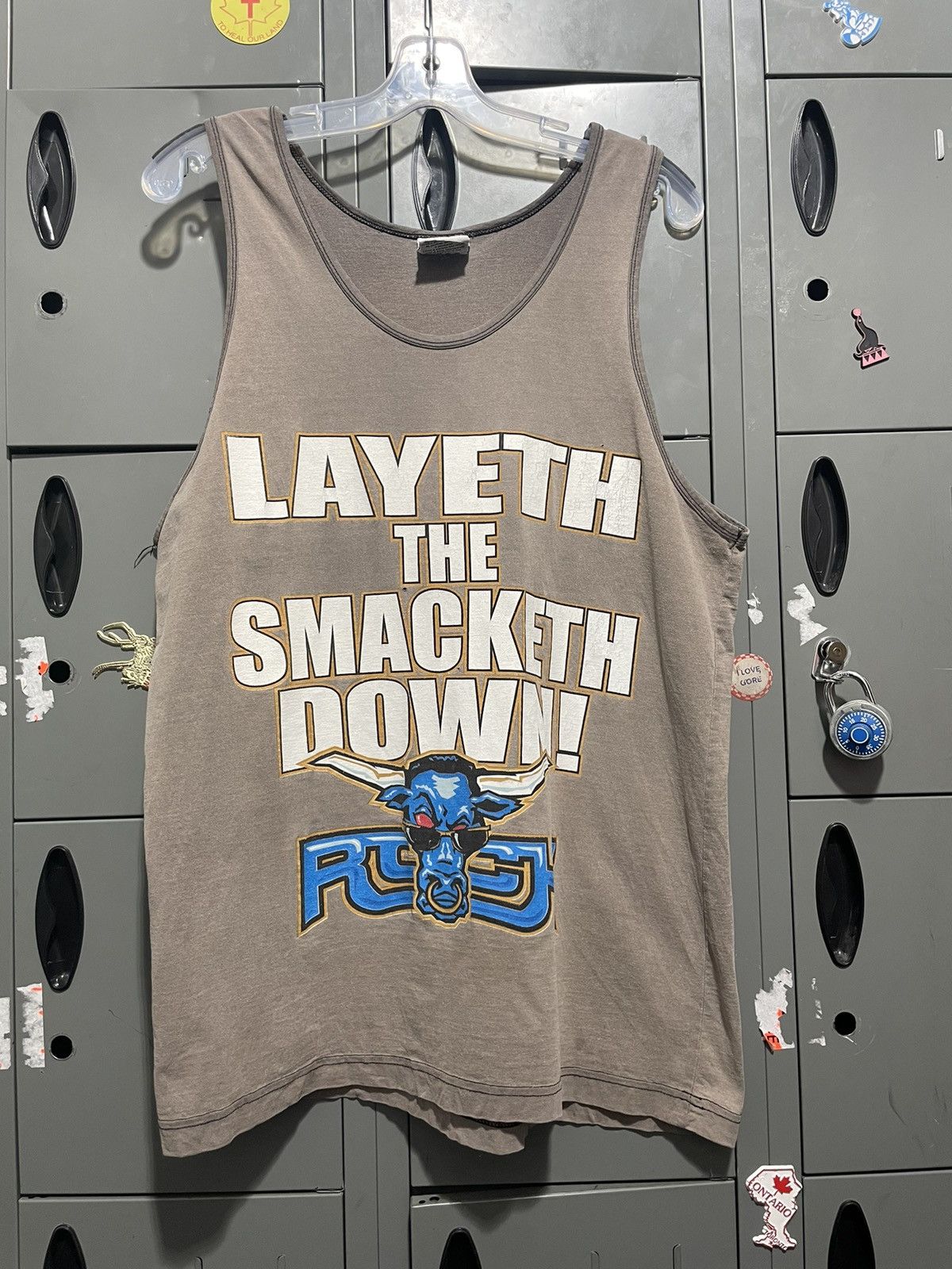 Vintage The Rock 2000 Layeth Smacketh Down Bill Logo wrestling | Grailed