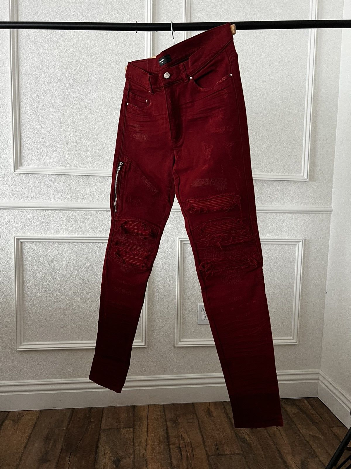 Amiri Dark red Amiri jeans | Grailed