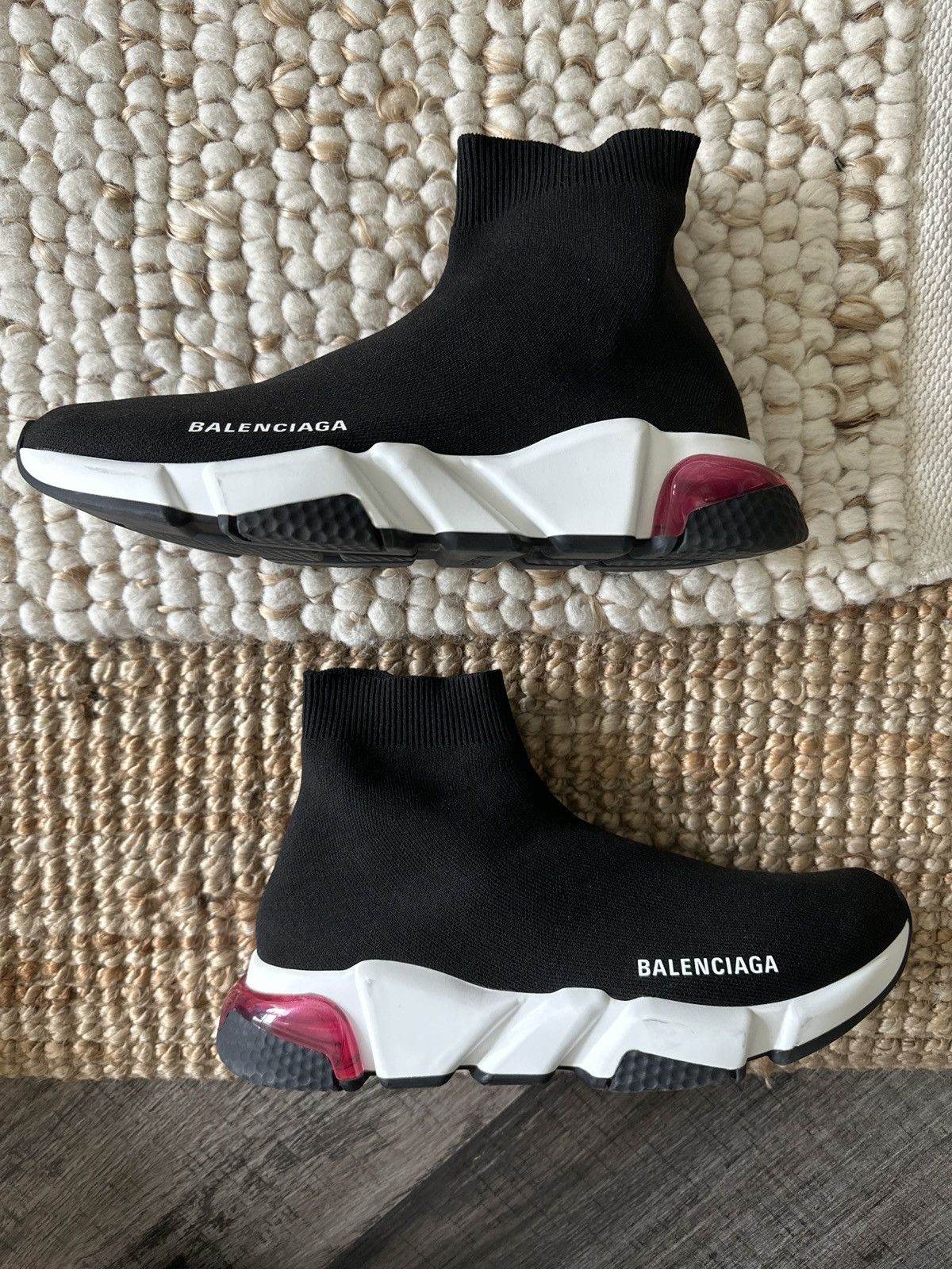 Balenciaga Balenciaga Speed Runner - Clear Pink Sole | Grailed