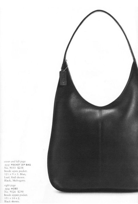 Vintage Rare XL vintage Coach Ergo Hobo bag 9026, black | Grailed