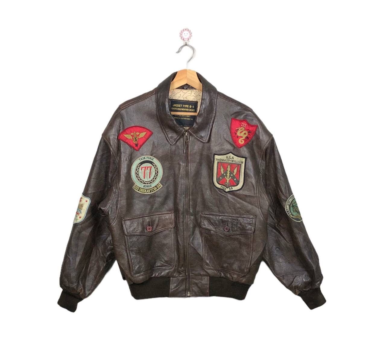 Army Of Me × Vintage Top Gun Maverick Vintage 80s Type G-1 Leather ...