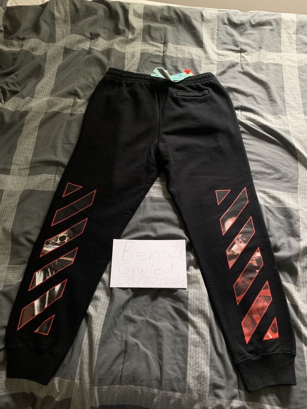 Off-White Off white Caravaggio sweatpants | Grailed