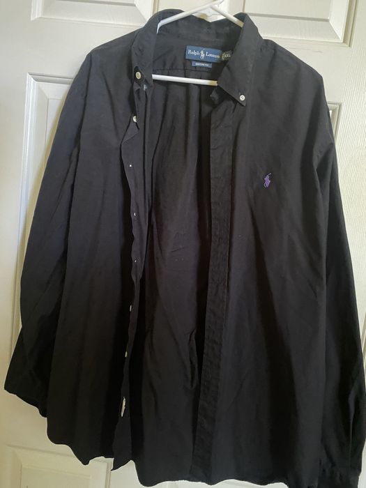 Polo Ralph Lauren Black Polo Button Up | Grailed