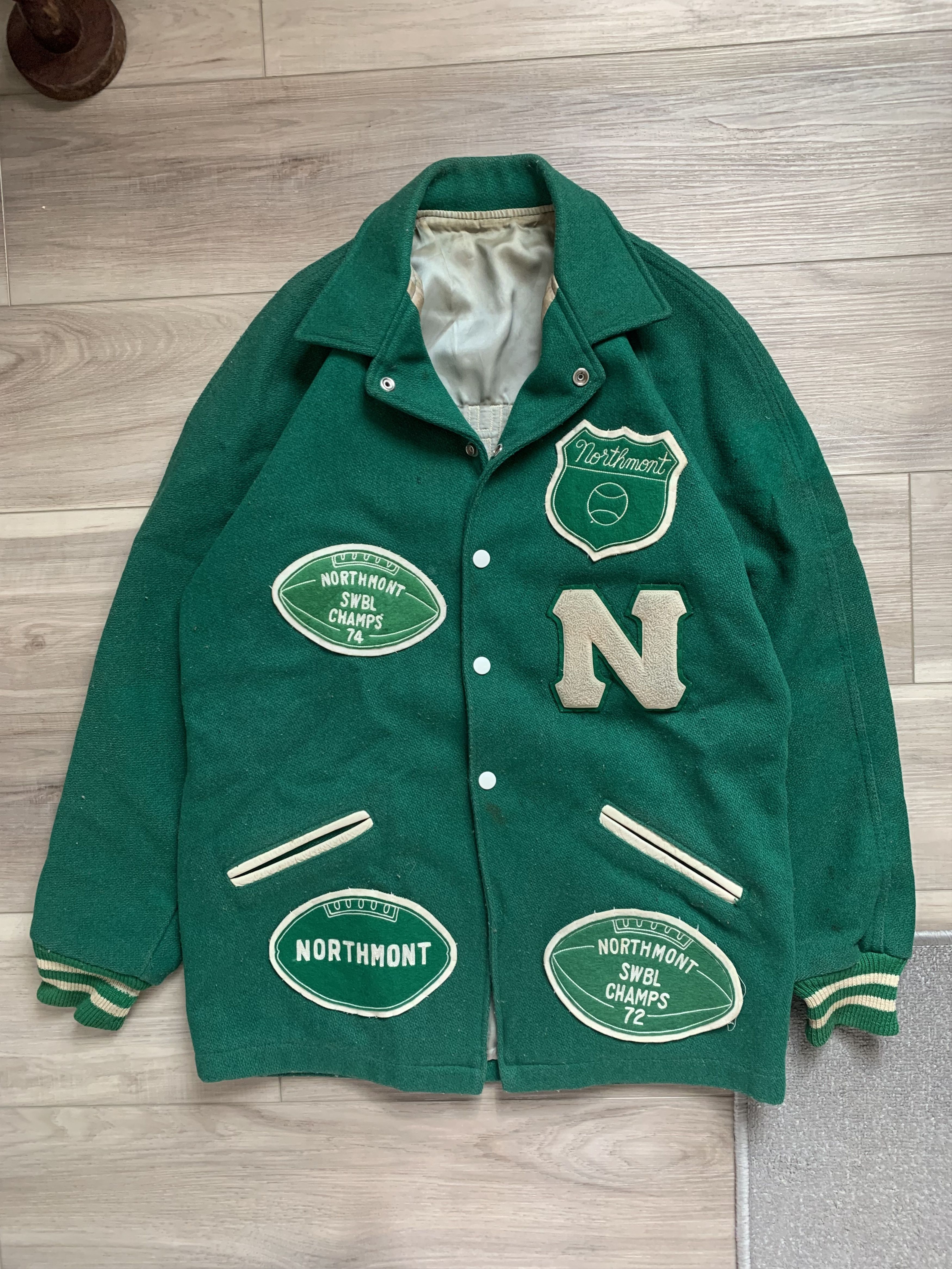 Archival Clothing × Varsity Jacket × Vintage 1974 WOOL VARSITY JACKET ...