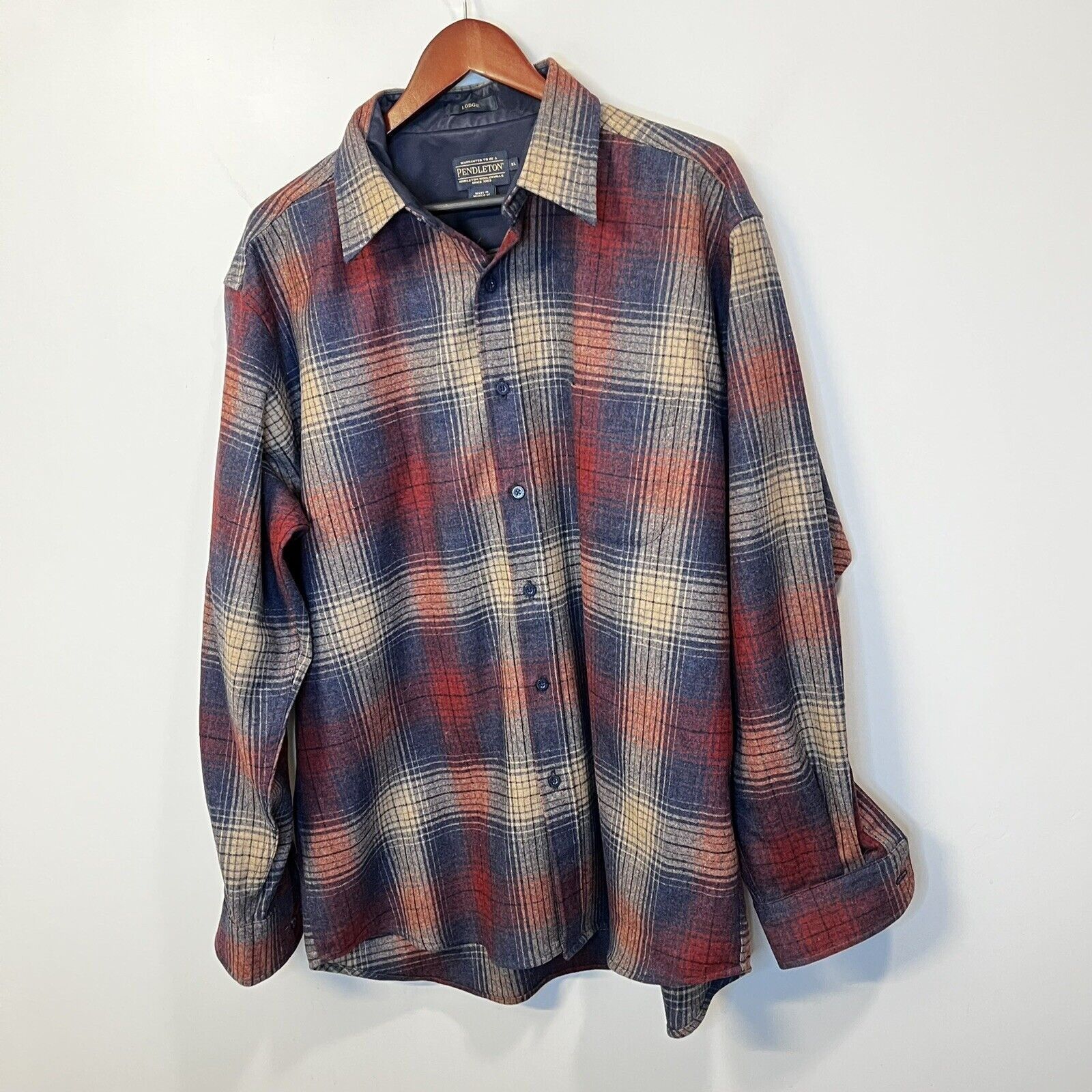 Vintage Pendleton Vintage USA Plaid Long Sleeve Flannel Shirt | Grailed