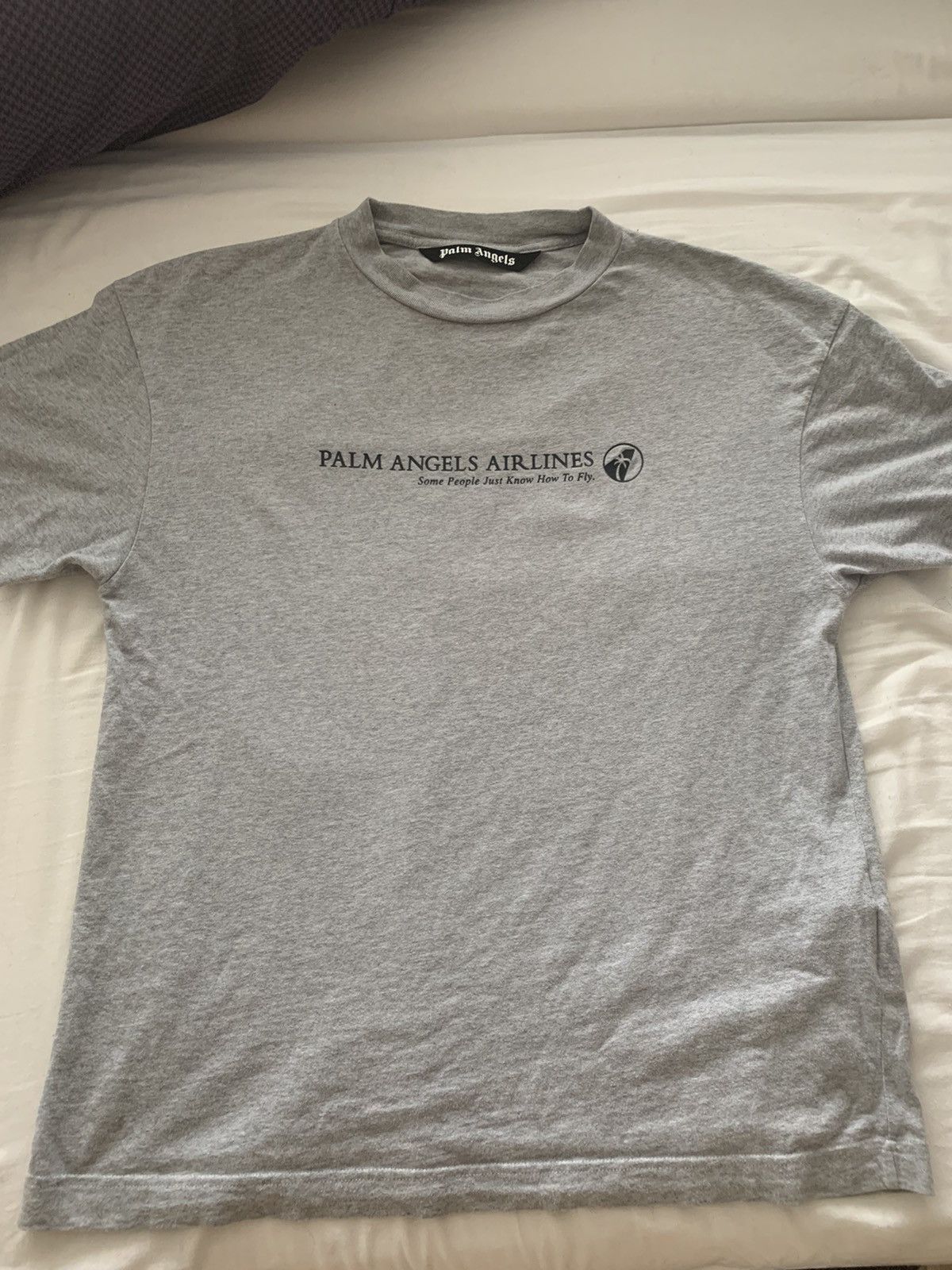 Palm Angels Palm Angels Airlines Tee Grey | Grailed