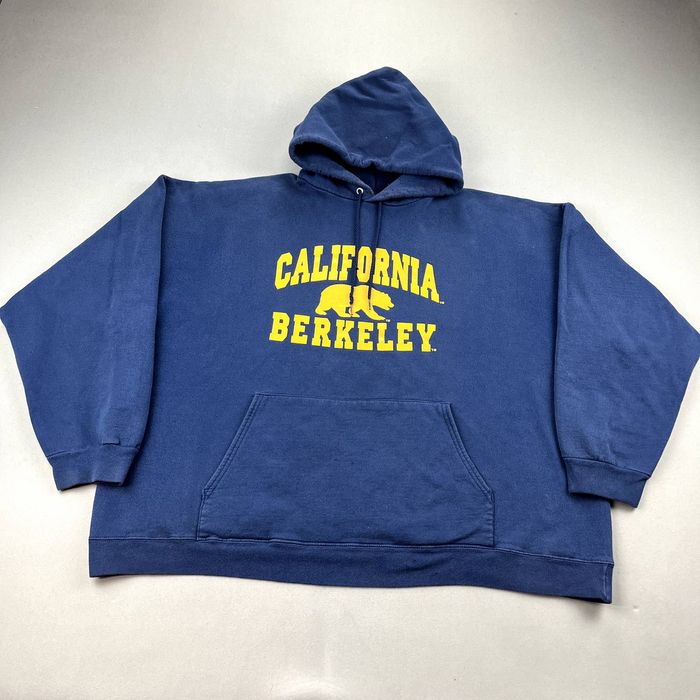 Vintage Vintage UC Berkeley Hoodie Sweatshirt XXL Blue Cal College ...
