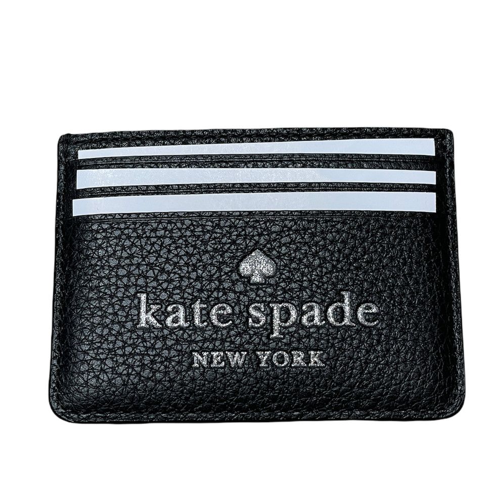 Kate Spade Kate Spade glitter on small slim card holder Rose Smoke ...