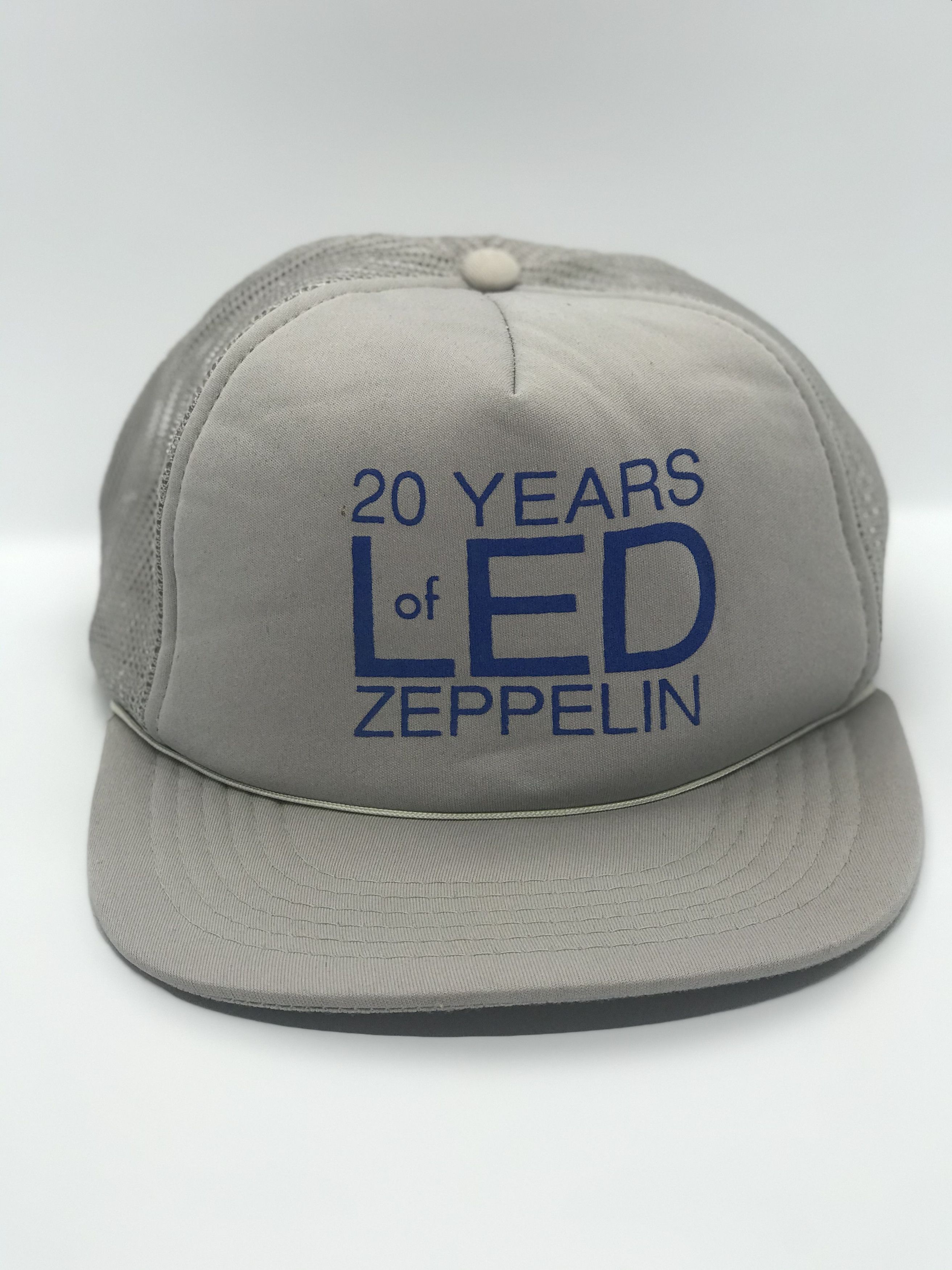 Led Zeppelin Vintage 90s LED ZEPPELIN 20 Years Trucker Cap | Grailed