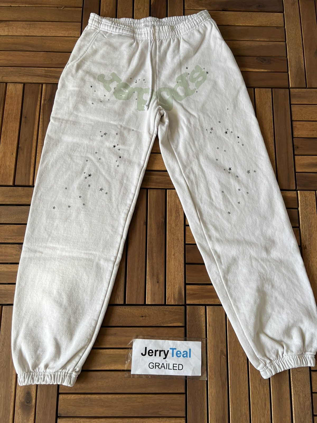 Sp5der Spider Worldwide Adult Sweatpants Egg Shell / White Sp5der | Grailed