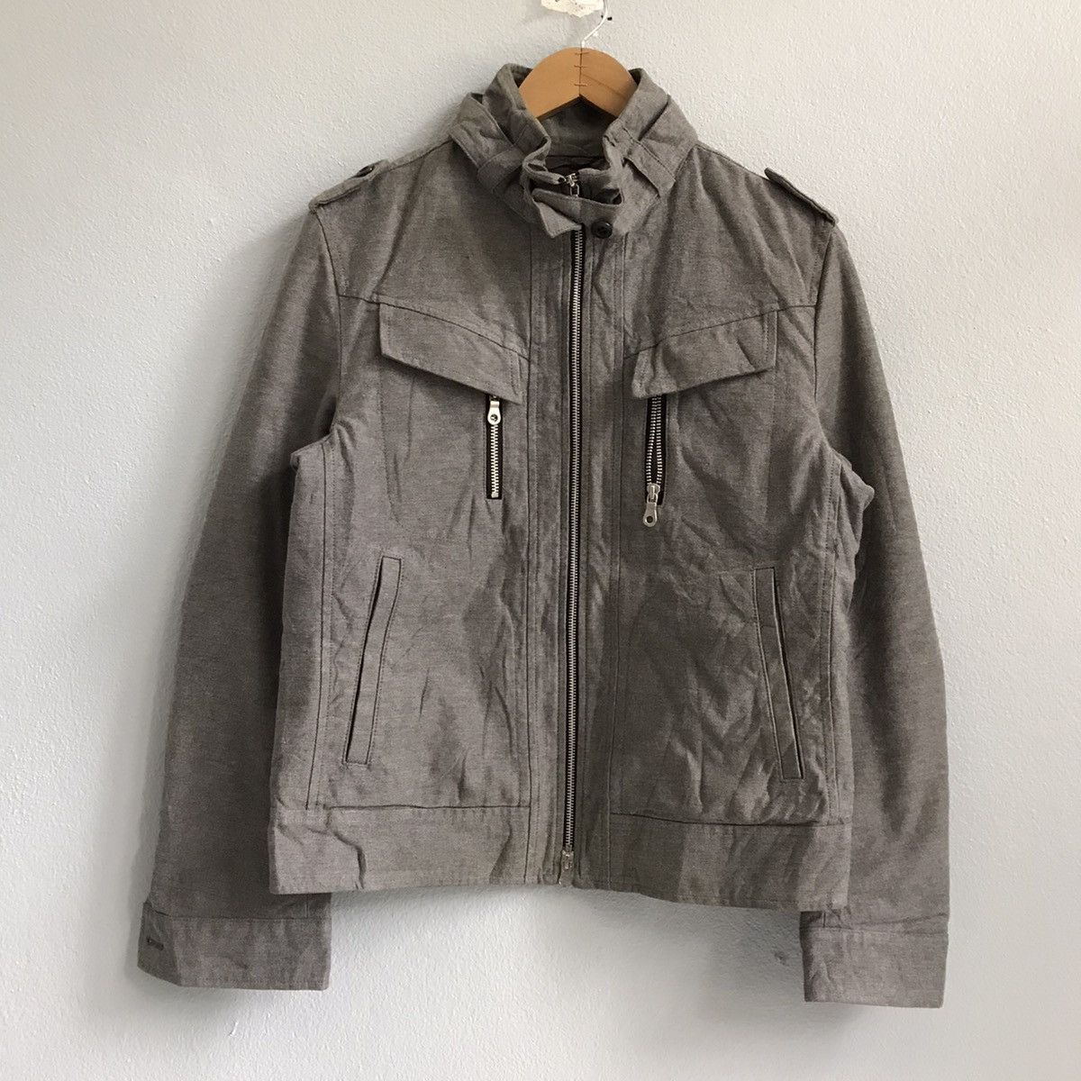 Japanese Brand × Melrose × Streetwear Men Melrose jerkin waxed cotton ...