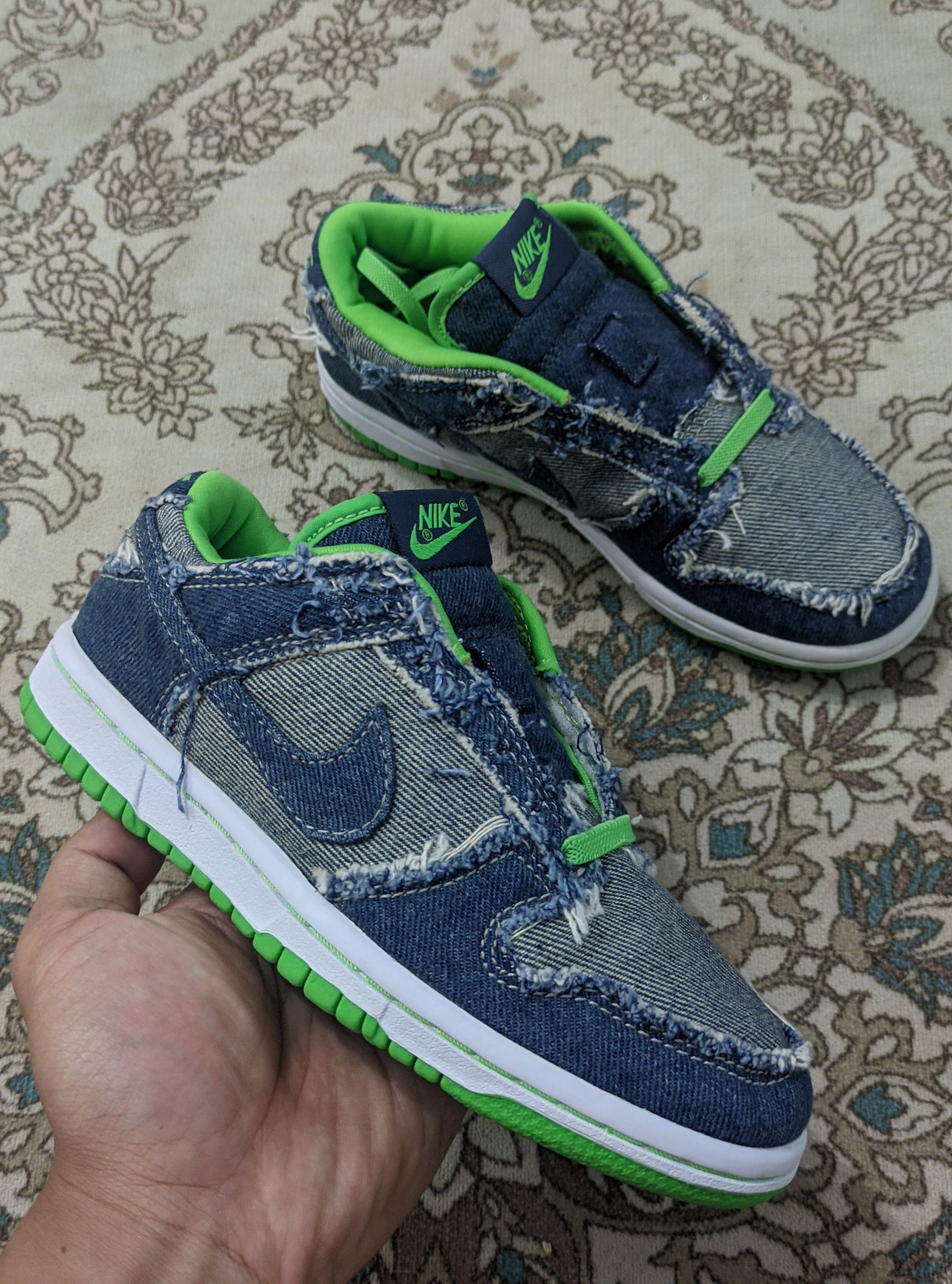 Nike Nike Dunk 'Denim Hulk' 2004 GS | Grailed