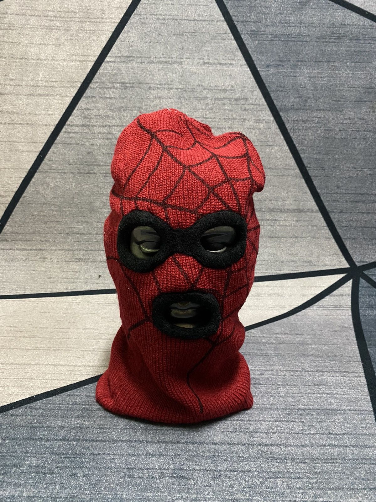 Japanese Brand × Streetwear Japanese Red Balaclava Spider Man Design ...