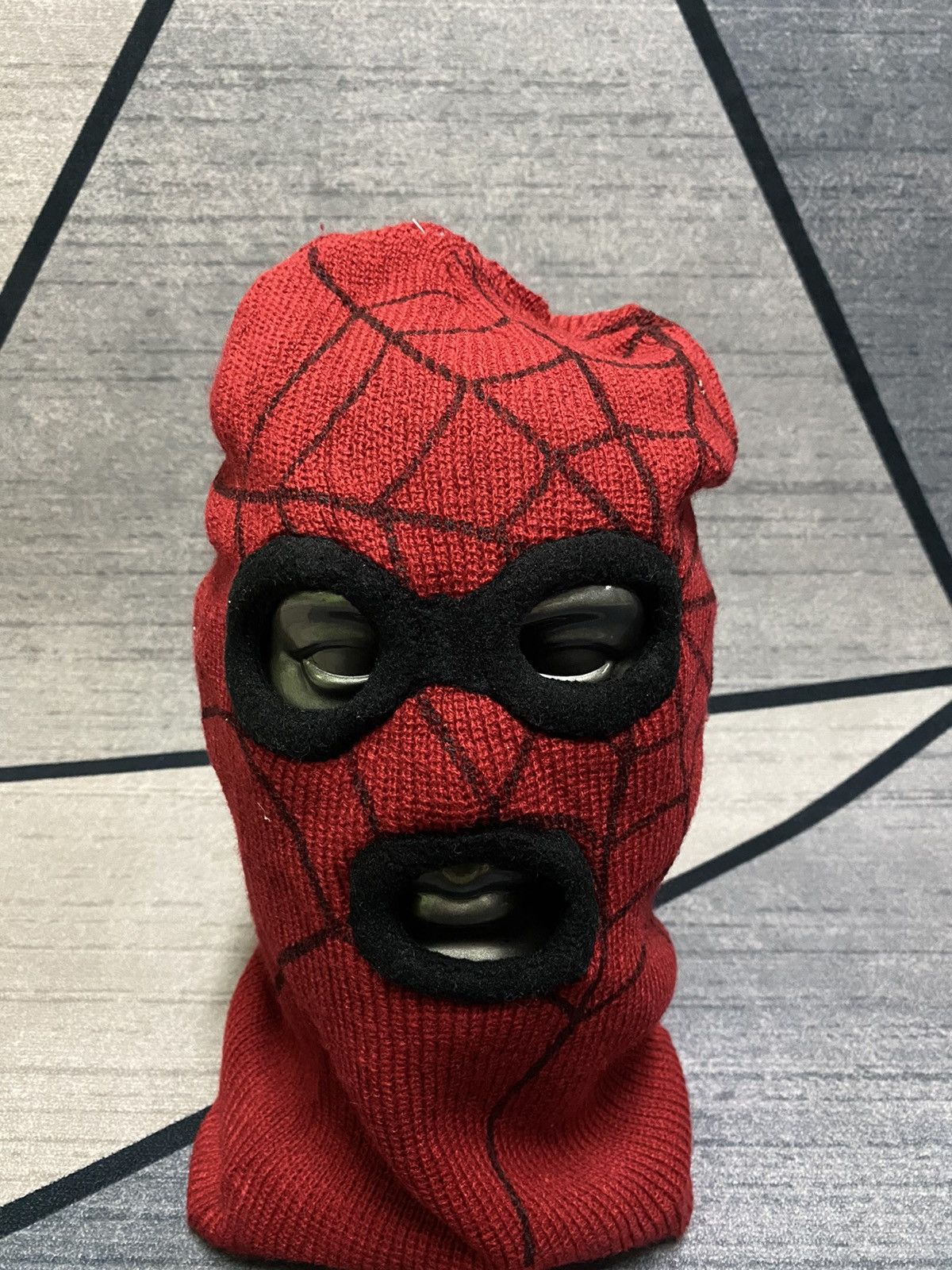 Japanese Brand × Streetwear Japanese Red Balaclava Spider Man Design ...
