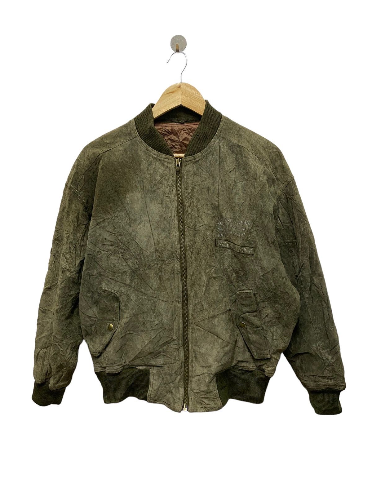 Japanese Brand × Vintage Vintage LAUTREAMONT Leather bomber jackets ...