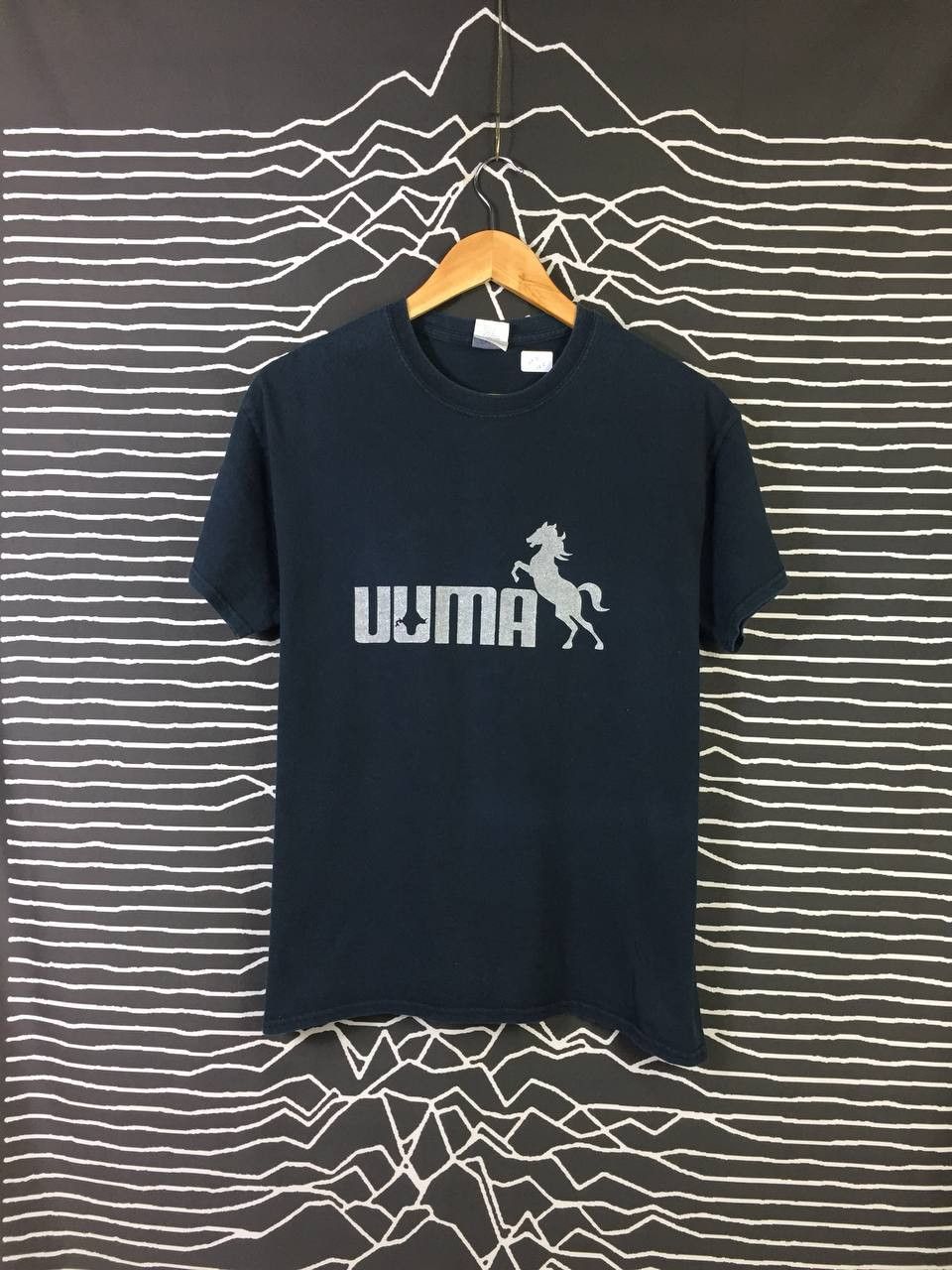 Archival Clothing × Art × Vintage Uuma Center Logo Puma Parody Tee ...