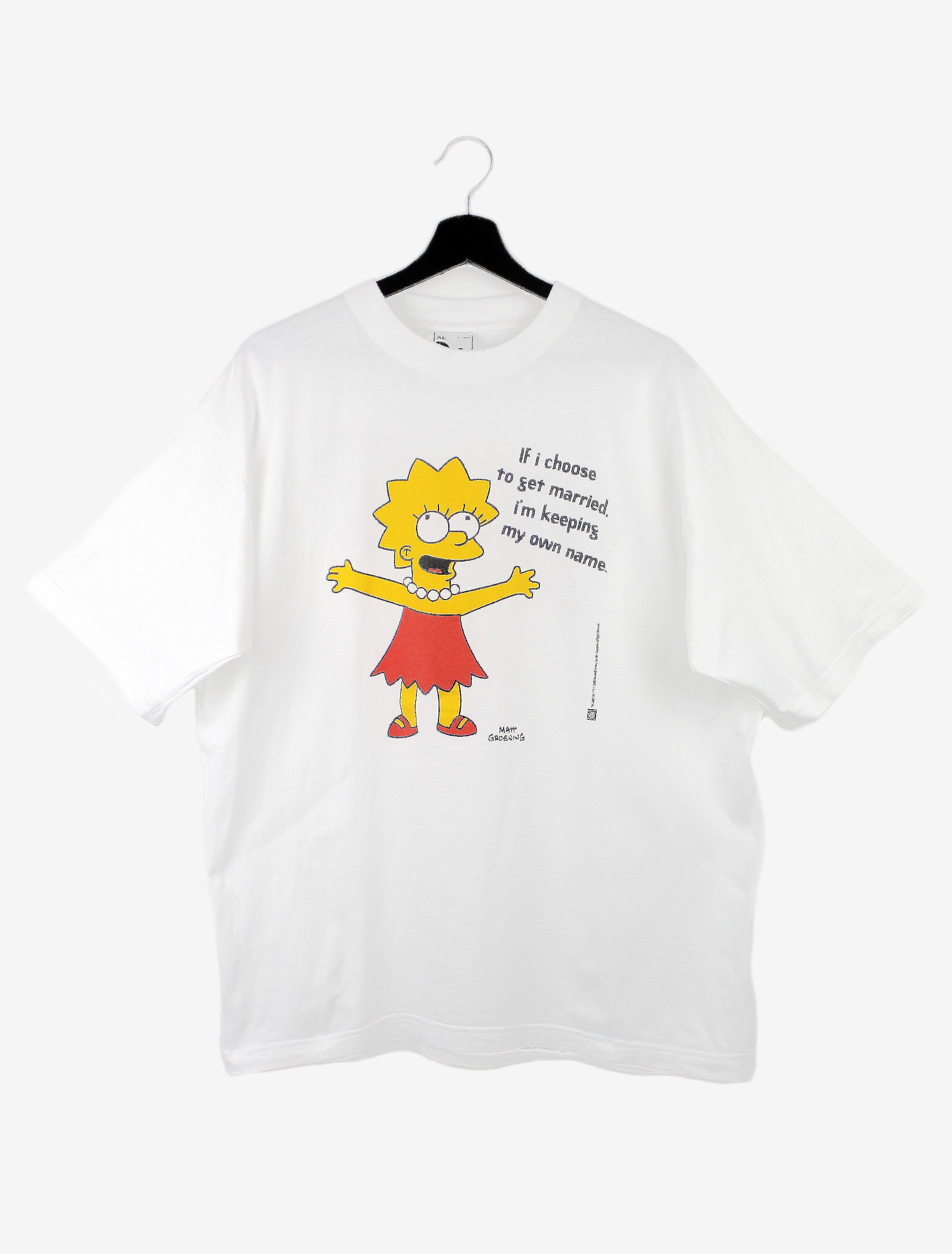 Vintage 2000 Lisa Simpson vintage tubular t-shirt Adler Toma Y2k | Grailed