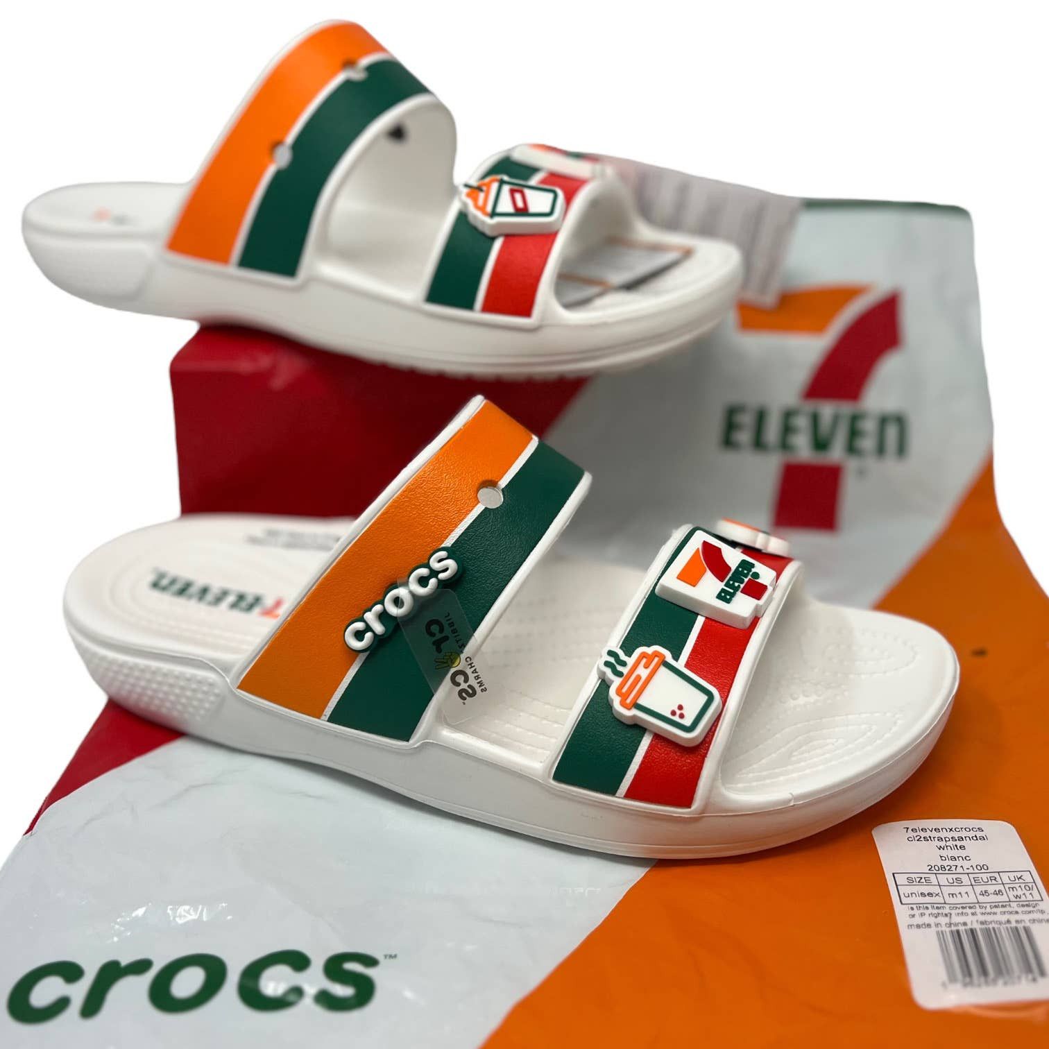 Crocs 7-Eleven x Crocs (M11) Classic 2 Strap Sandal | Grailed