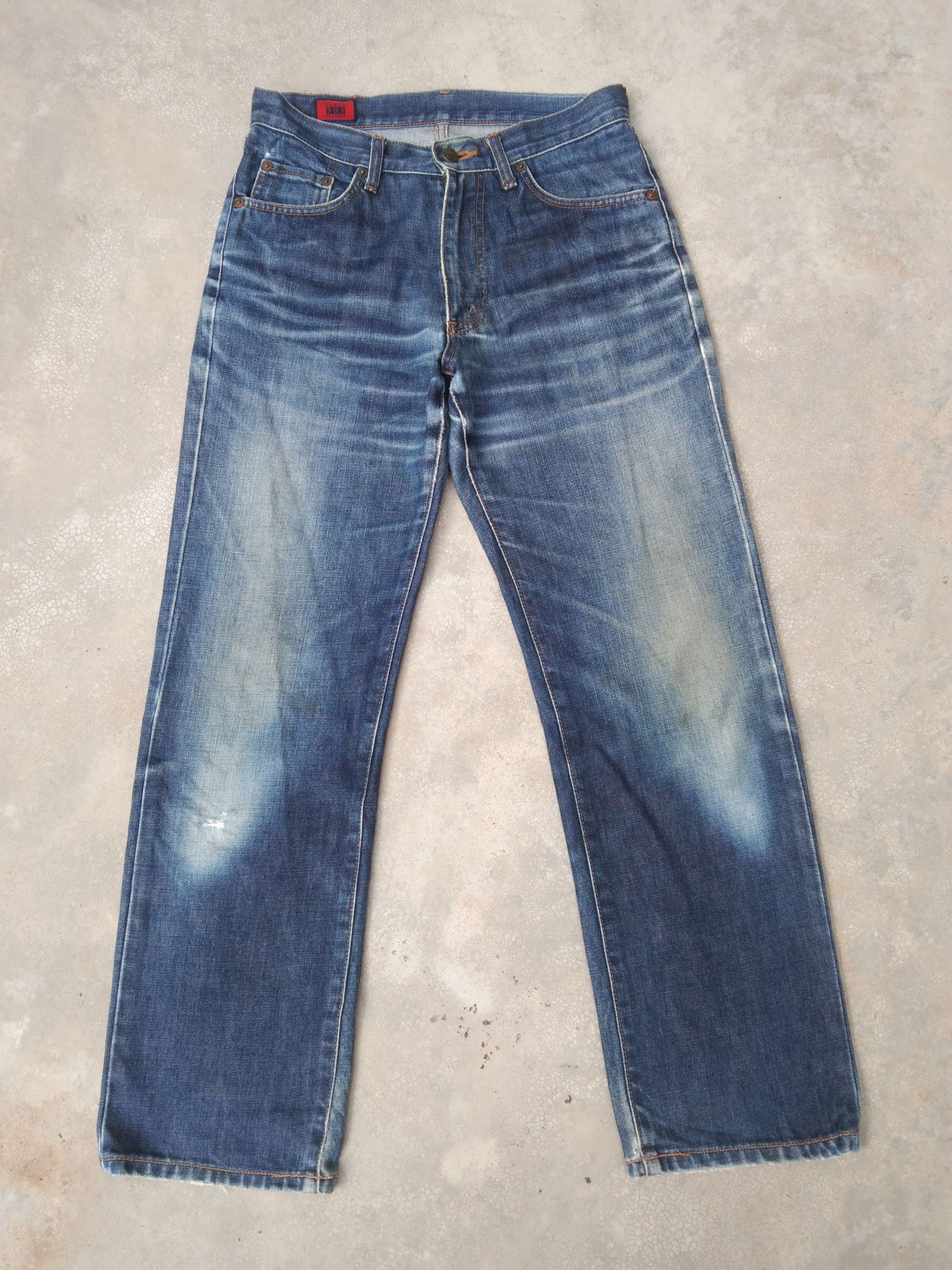 Japanese Brand × Jean × Vintage Vintage Edwin 503 Straight Leg Distressed Jeans 29x29 | Grailed