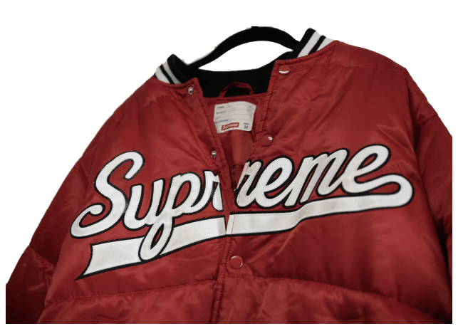 Supreme Red Supreme Varsity Jacket | Grailed