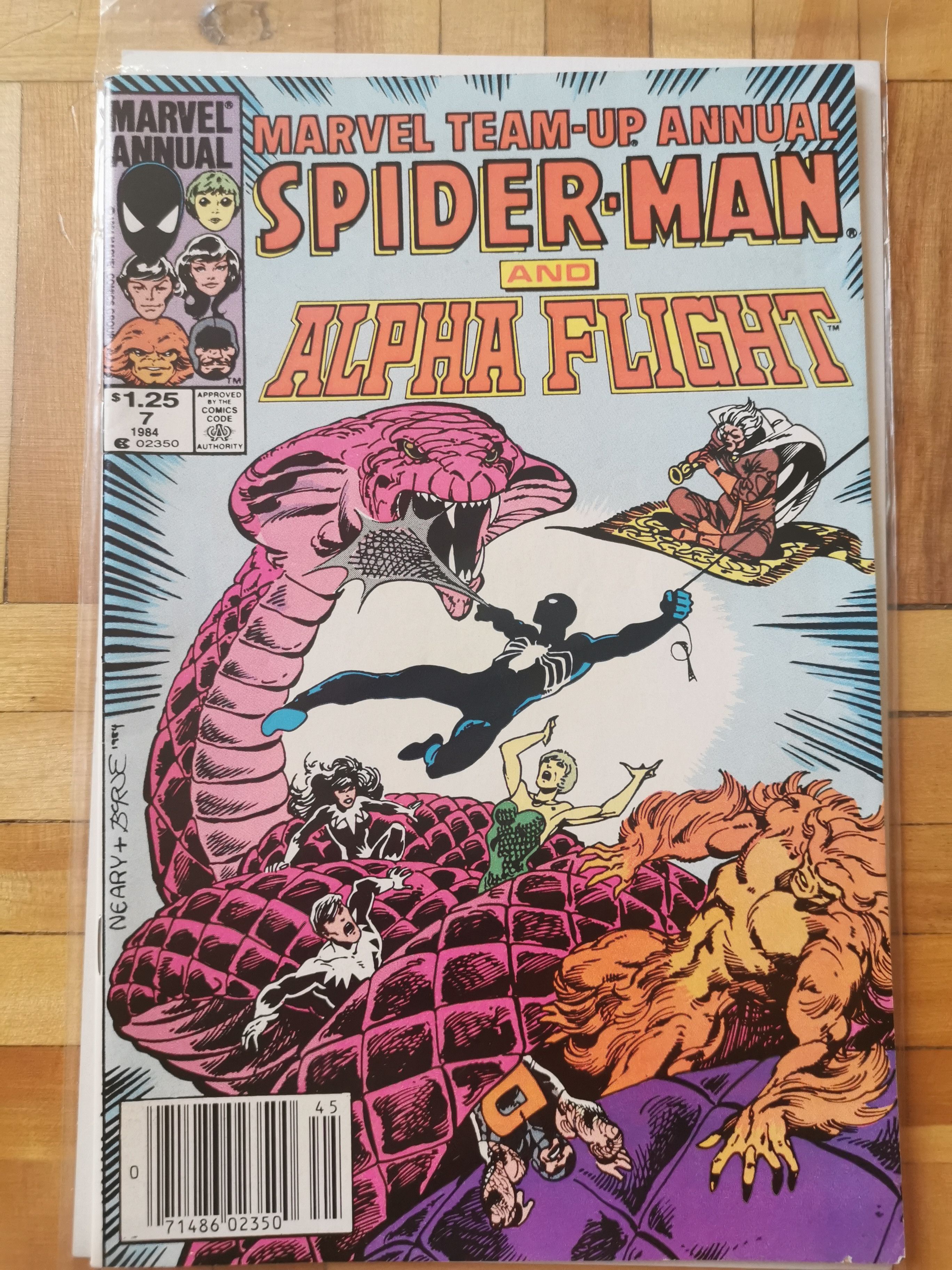 Marvel Comics Vintage 1984 marvel team up volume 1 #7 comic rare CDN ...