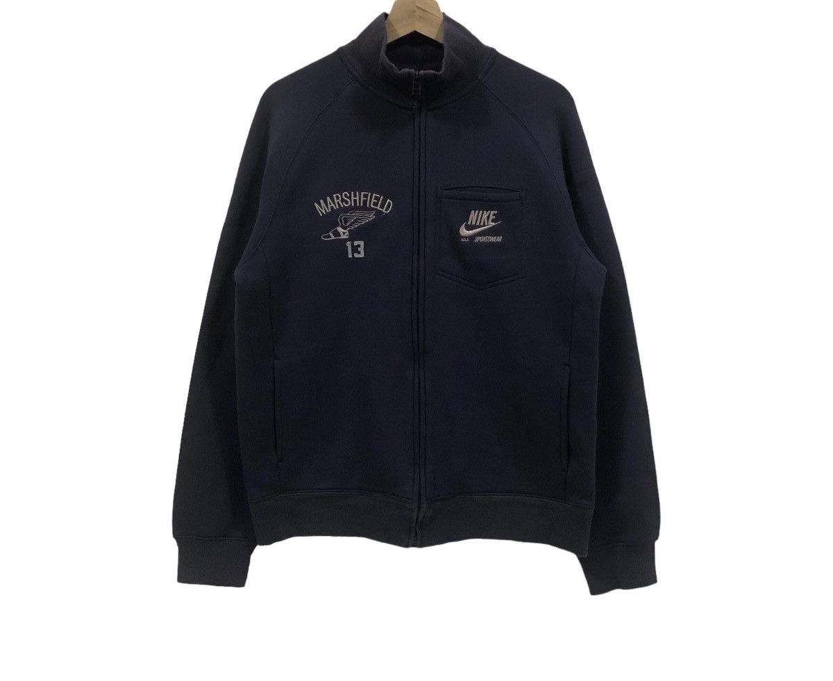 Hype × Nike × Vintage Vintage Nike MARSHFIELD 13 embroidery Jacket ...