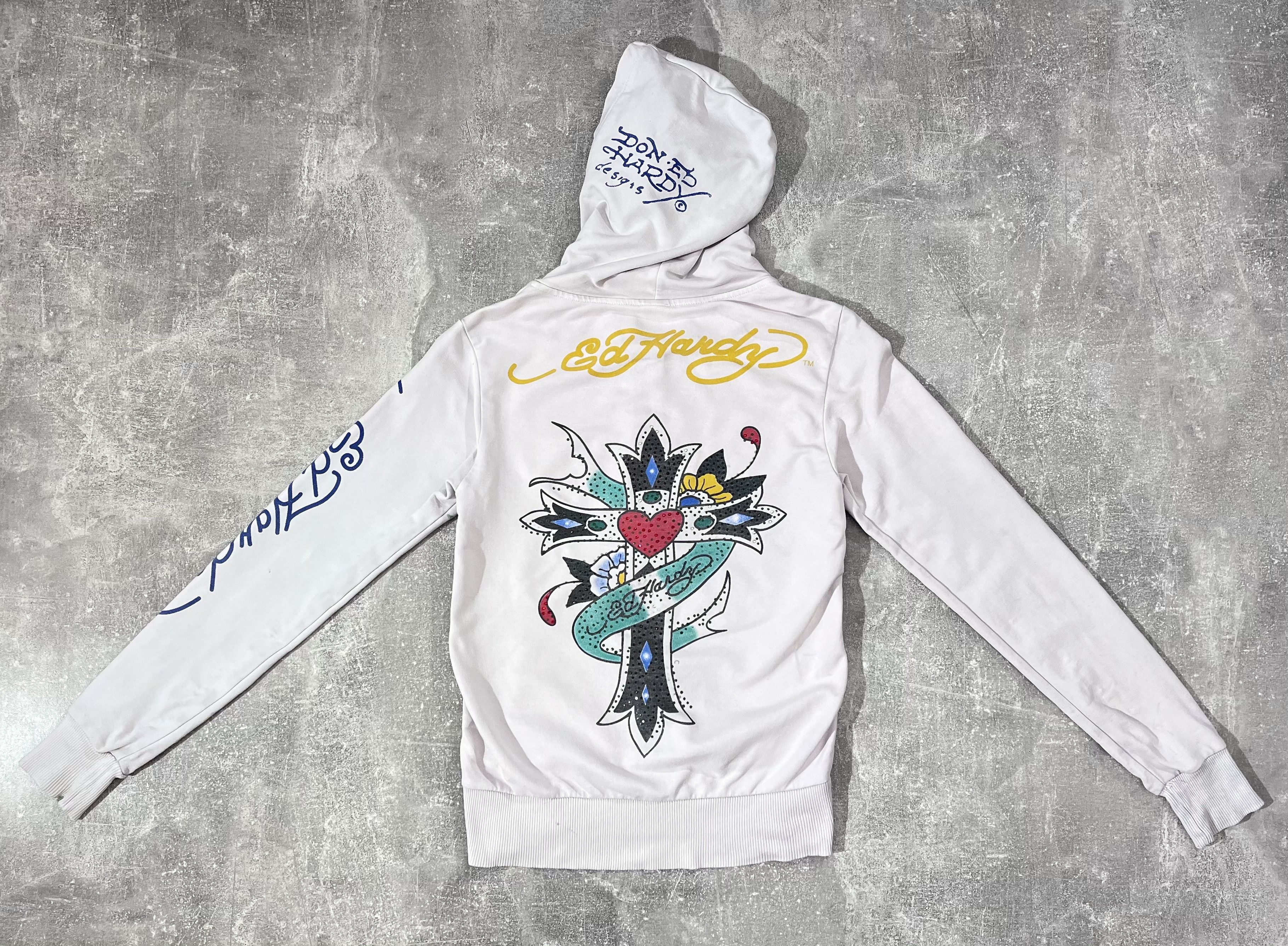 Ed Hardy × Streetwear × Vintage Vintage Ed Hardy Cross Heart Tatoo ...