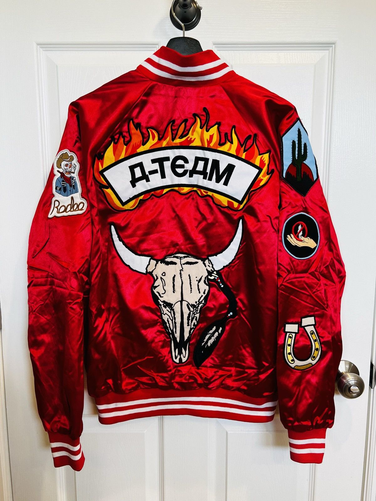 Travis Scott EXTREMELY RARE Travis Scott Rodeo A-Team Red Jacket | Grailed
