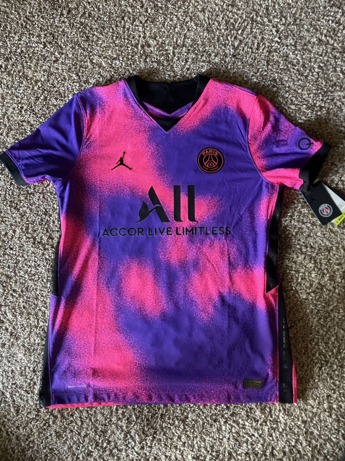 Jordan Brand Jordan PSG fourth Jersey 2020/2021 Mbappe 7 | Grailed