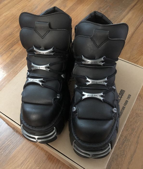 New Rock New Rock Metallic M-106-VS1 Ankle Boots GENTLY WORN WITH BOX ...