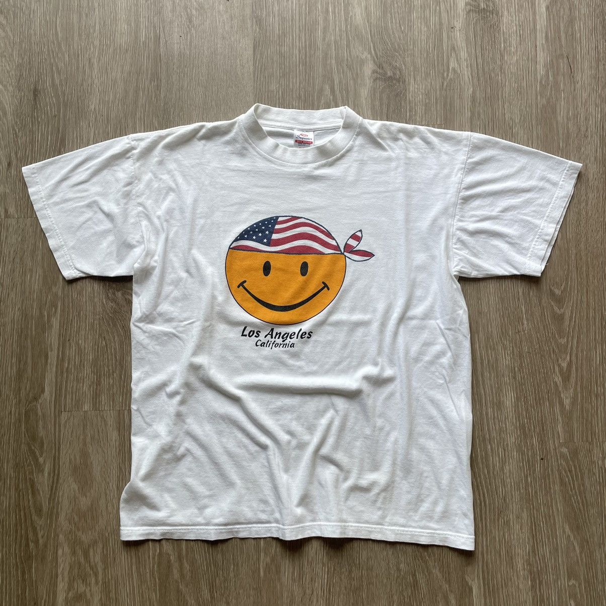 Vintage Vintage Los Angeles LA Smiley Face Tshirt | Grailed