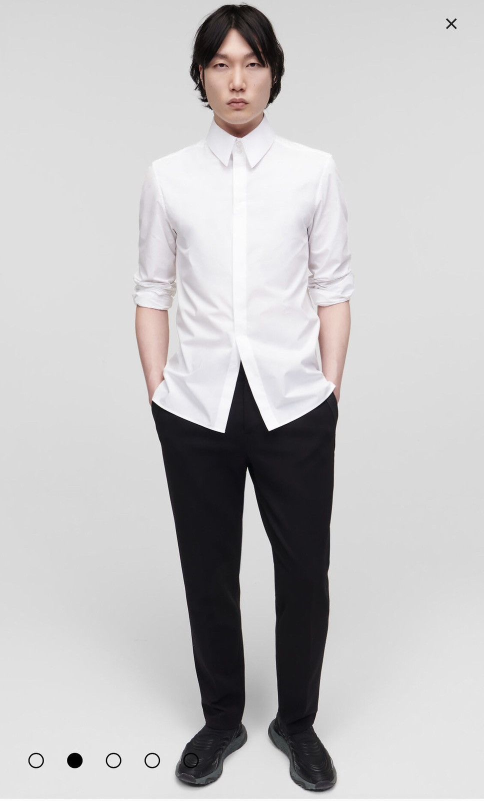 Karl Lagerfeld Organic Cotton “Karl Collar” Poplin Shirt | Grailed