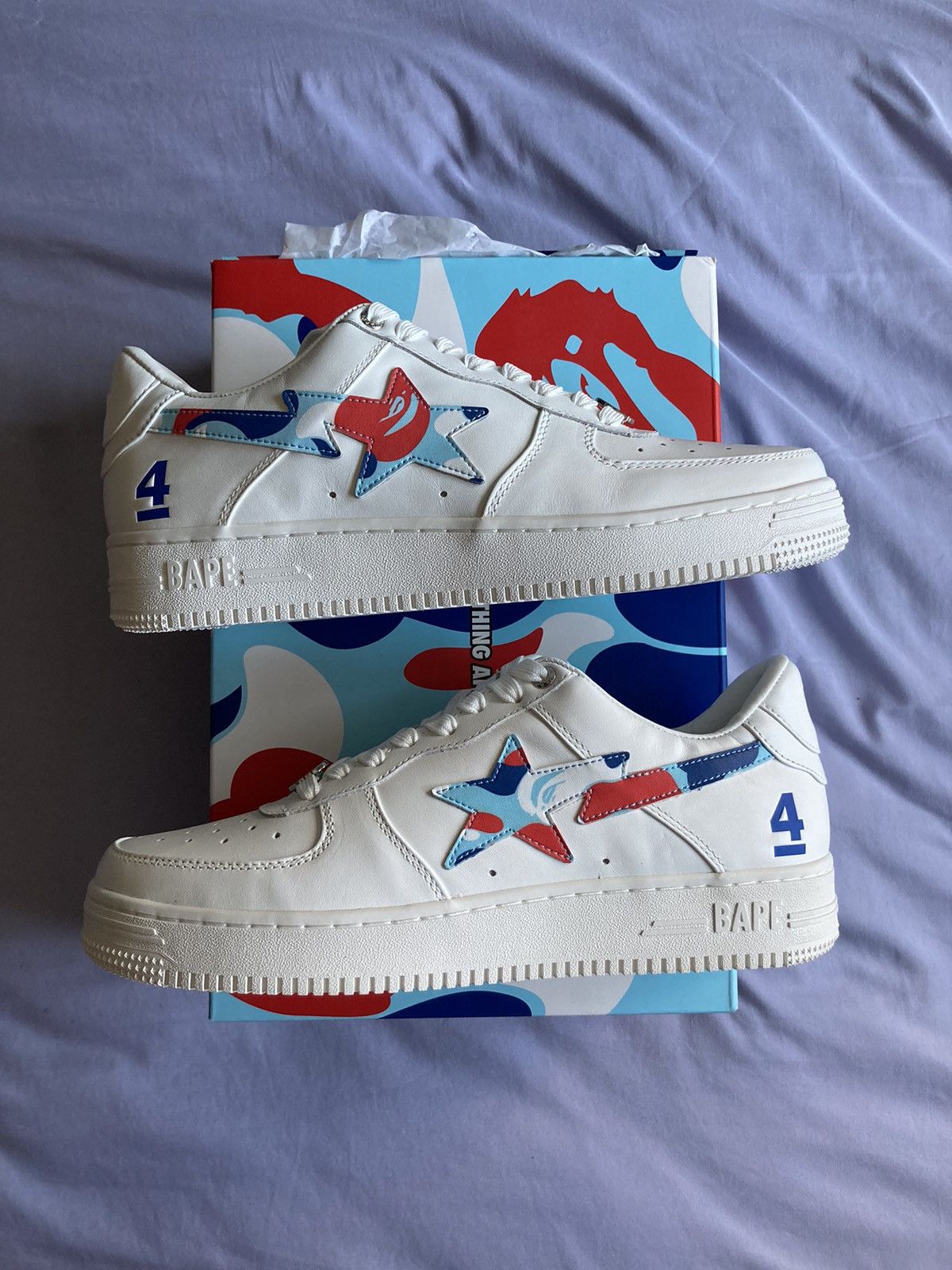 Bape A Bathing Ape Bapesta Paris France 4th anniversary exclusive | Grailed
