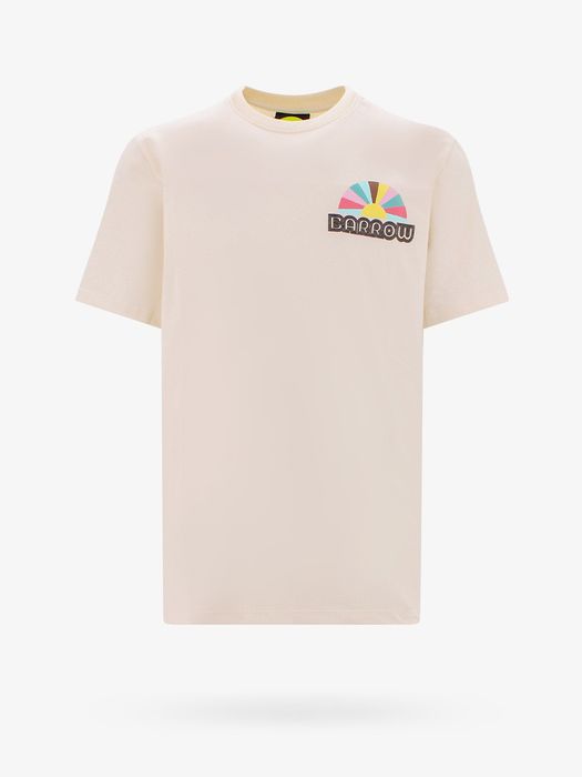 BARROW MAN Cotton t-shirt with frontal and back Rainbow logo | Grailed