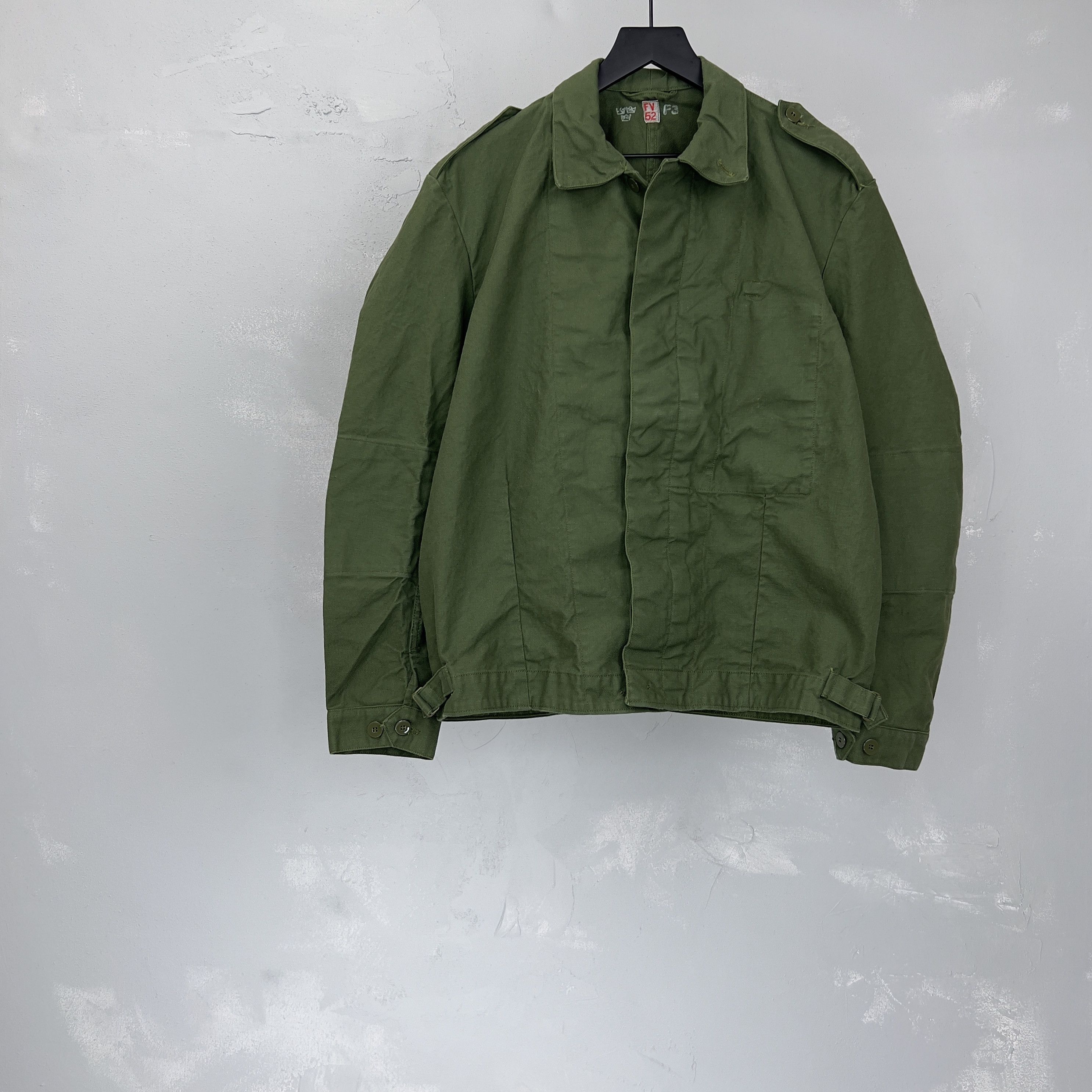 Military × Vintage Vintage Swedish Military Cotton Twill Work Jacket ...