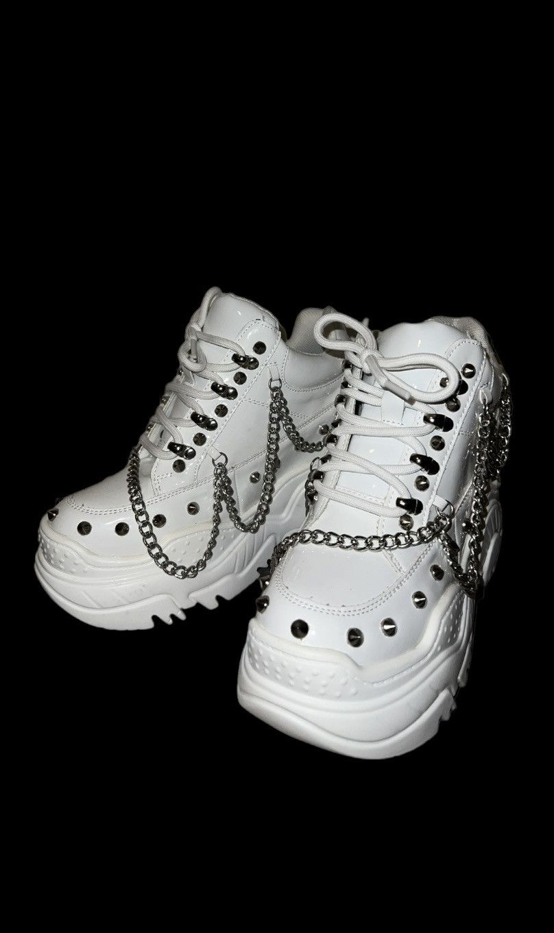 Other WHITE PLATFORM BOOTS | Grailed