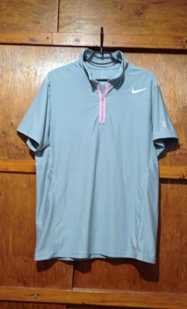 Nike RF Roger Federer Tennis Nike Dri-Fit Shirt RARE Gray Men’s | Grailed