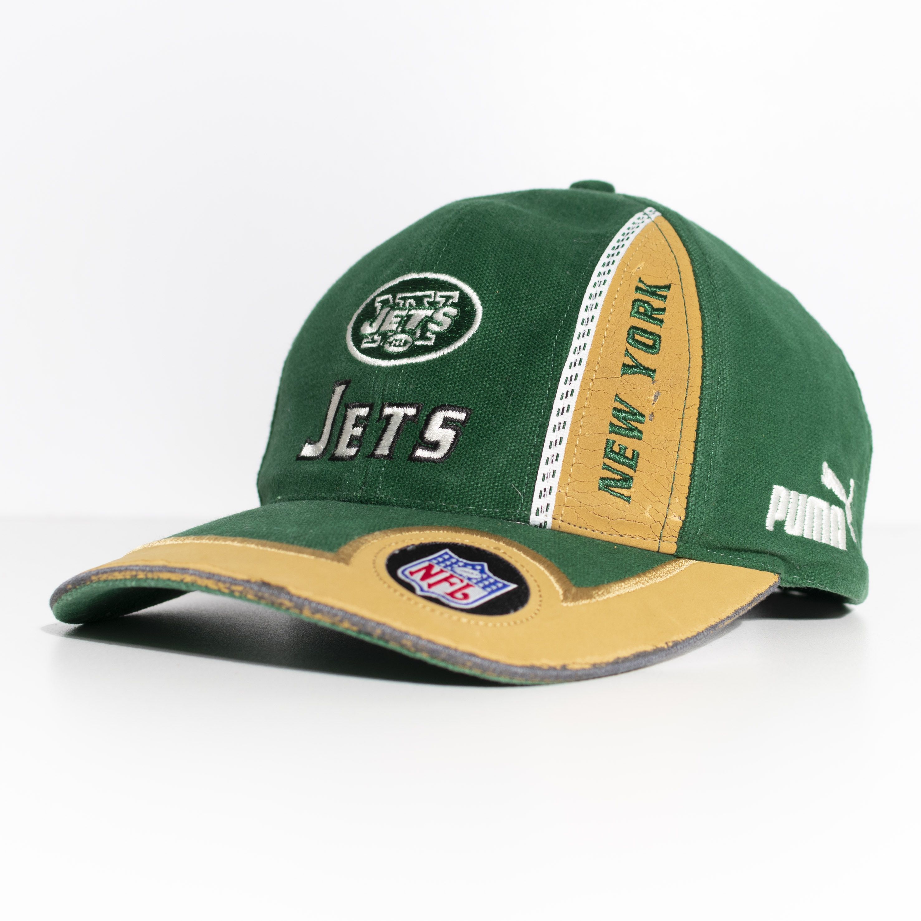 Vintage 90s PUMA NFL Pro Line New York Jets Strap Back Hat | Grailed