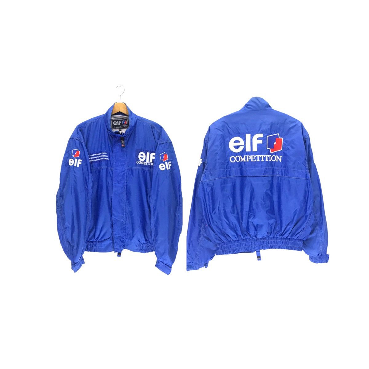 Vintage Vintage Elf Bomber Jacket Big Logo ELF Competition | Grailed