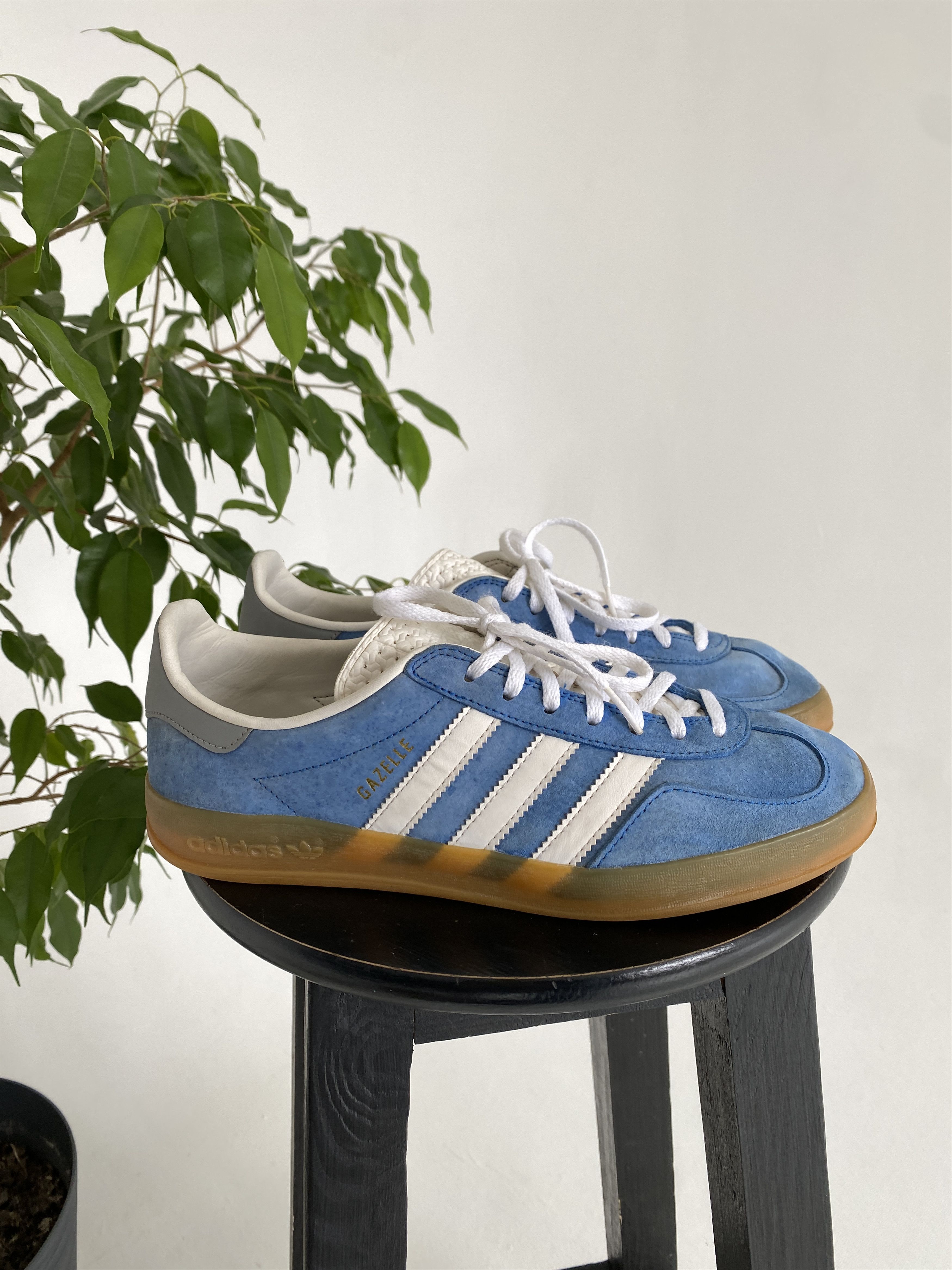 Adidas Vintage Adidas Gazelle Indoor Sneakers Baby Blue | Grailed