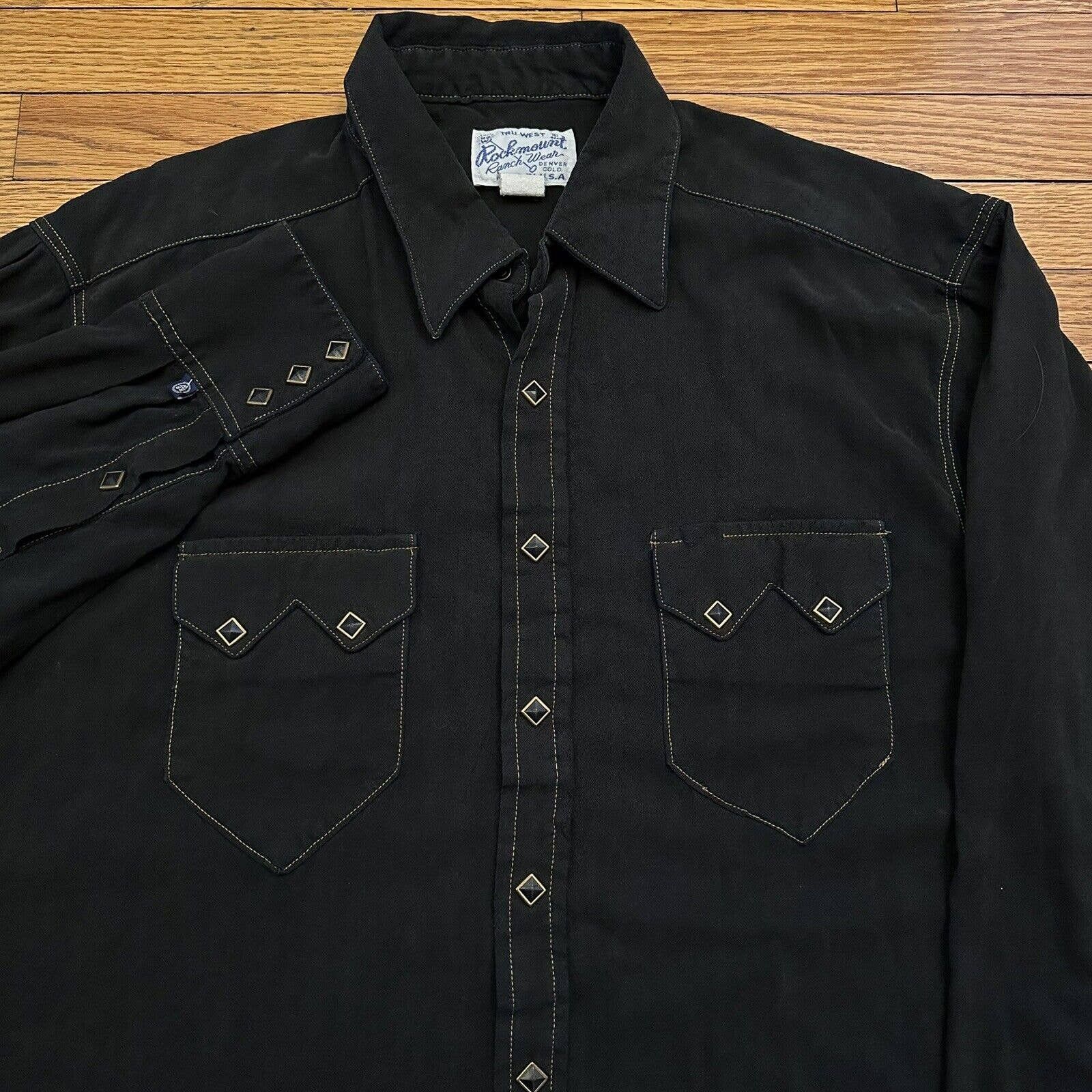 Vintage Vintage Rockmount RanchWear Diamond Pearl Snap Western Shirt ...