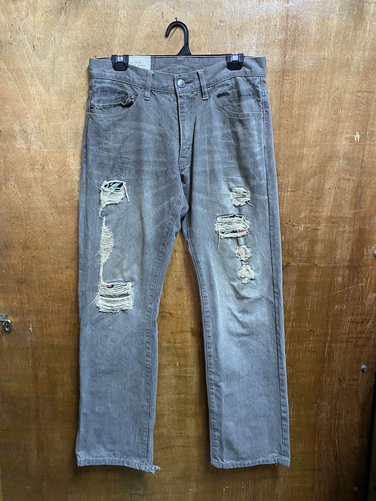 Double Edge Sword Baggy Jeans 🔥Double Edge Handcrafted Distressed ...