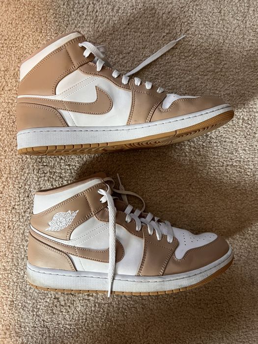 Jordan Brand Air Jordan 1 Tan and White | Grailed