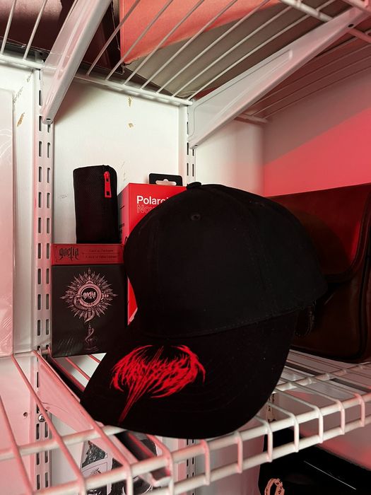 Playboi Carti Playboi carti NARCISSIST hat red/black | Grailed