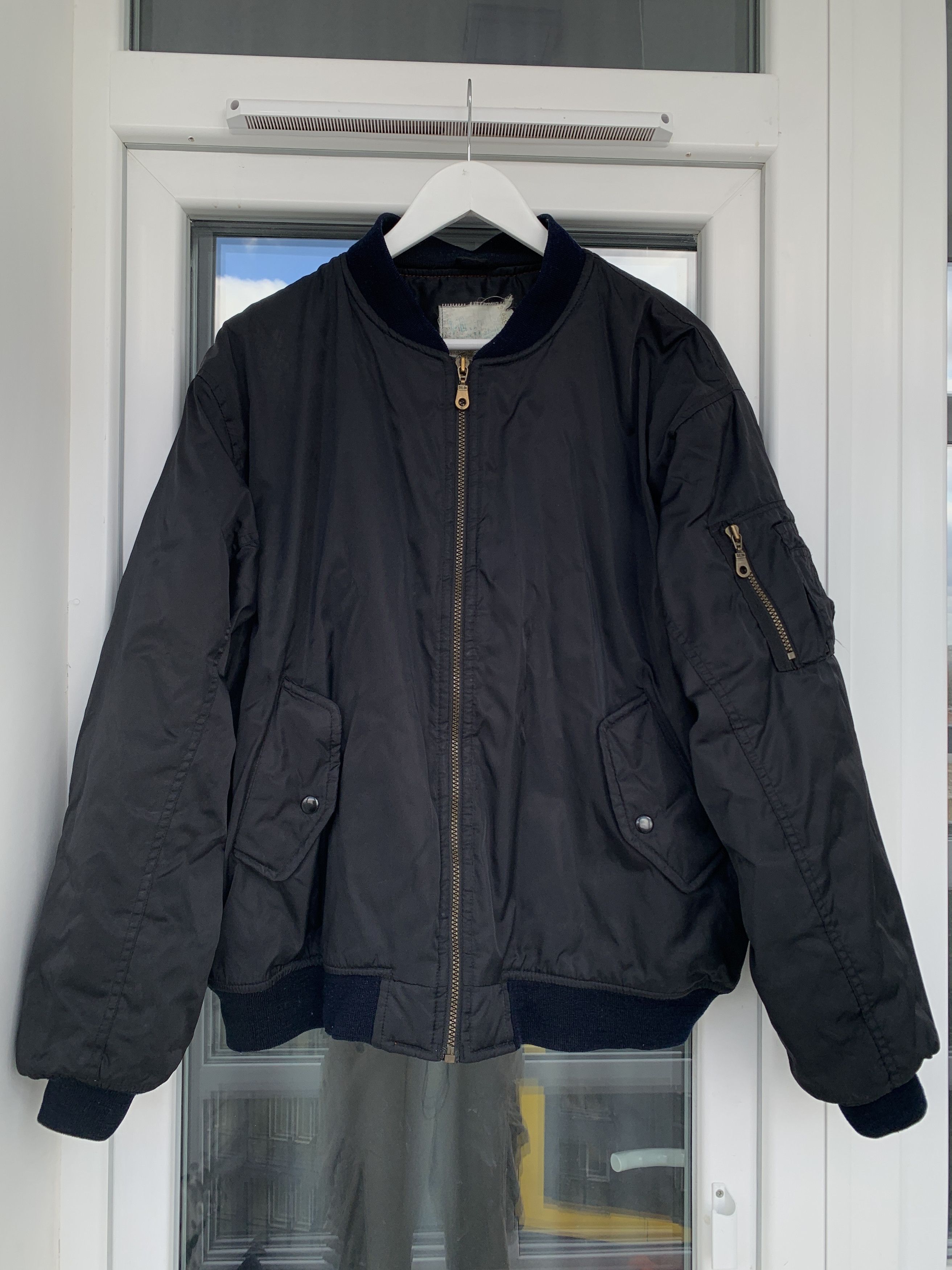 Bomber Jacket × Japanese Brand × Vintage Vintage MA-1 Man Intermediate Bomber Jacket Air Force ...