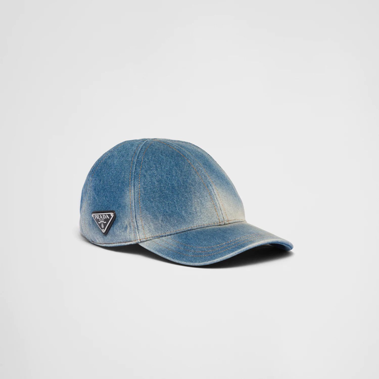 Prada PRADA CAP BASEBALL TRIANGLE LOGO LEATHER NYLON BADGE | Grailed