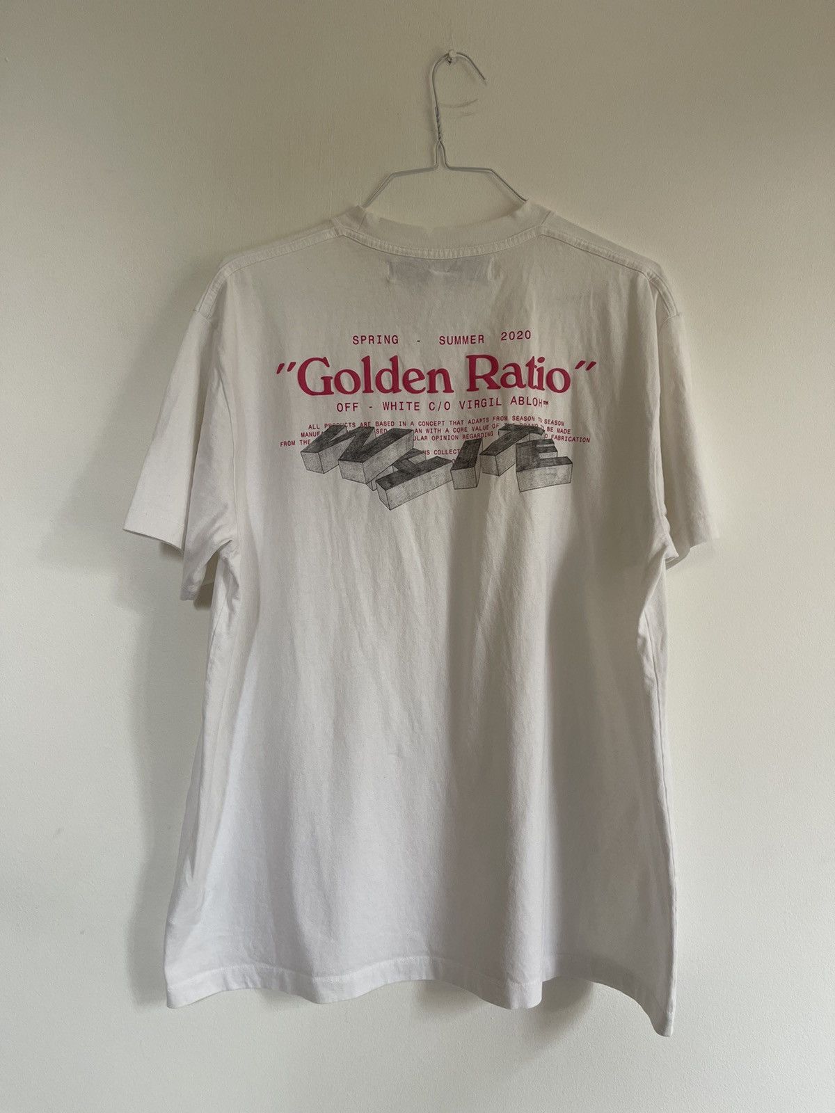 Off-White Off white golden ratio TEE | Grailed