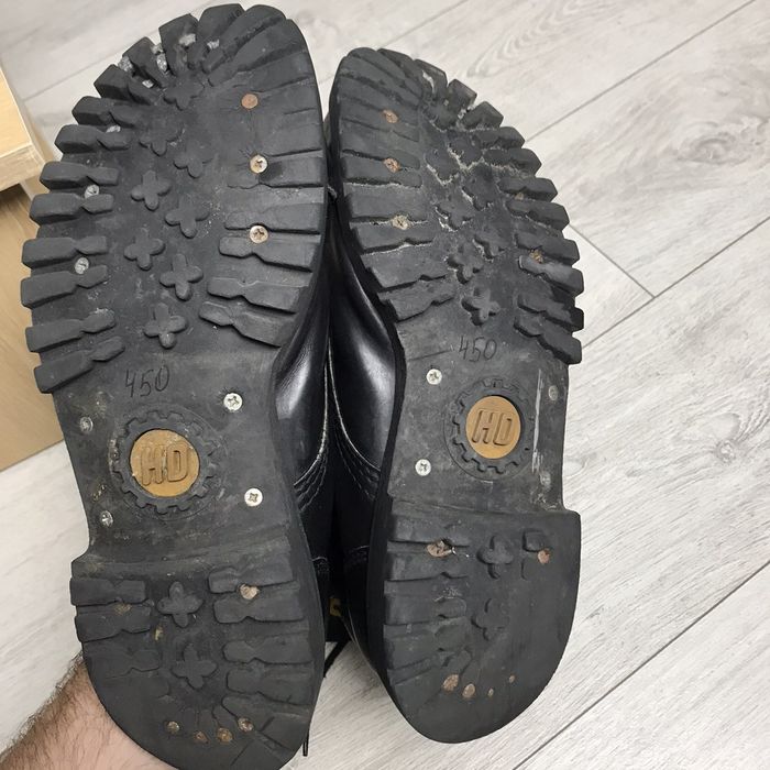 Vintage VINTAGE STEEL TOE LEATHER BOOTS | Grailed