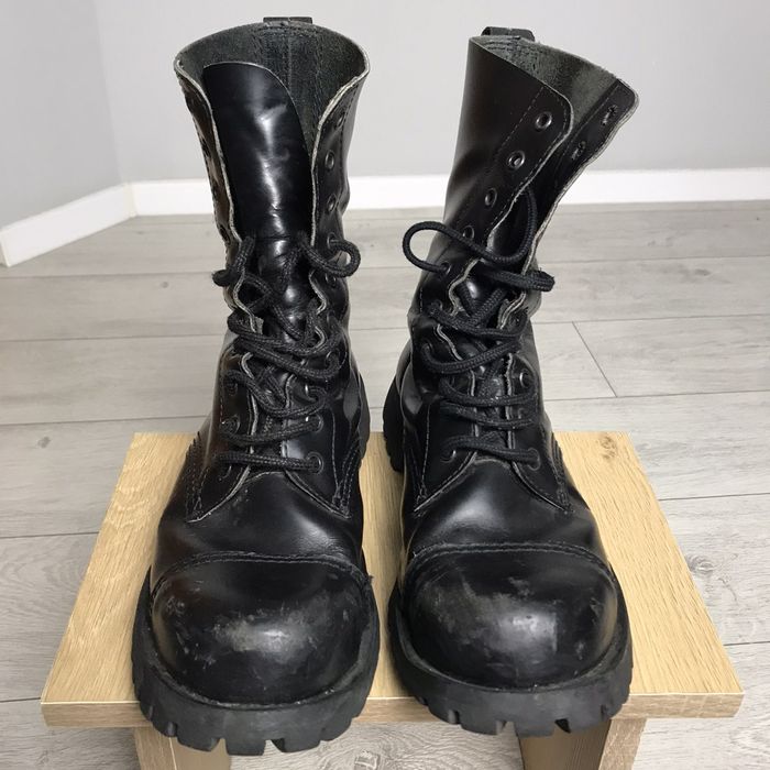 Vintage VINTAGE STEEL TOE LEATHER BOOTS | Grailed
