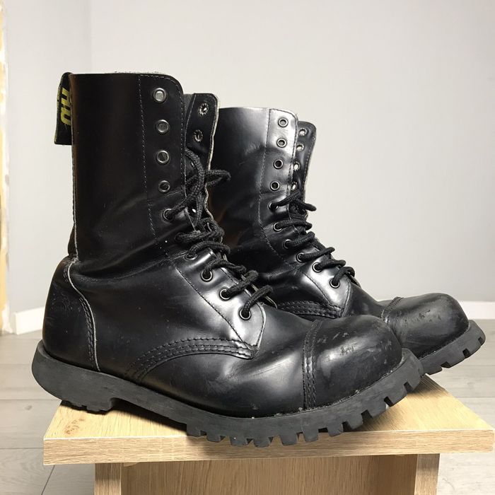 Vintage VINTAGE STEEL TOE LEATHER BOOTS | Grailed